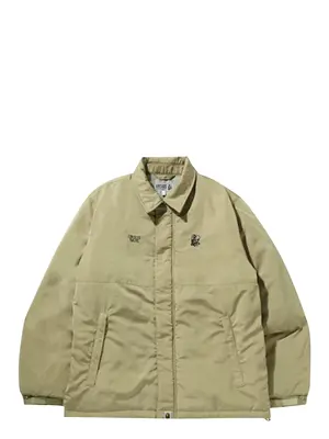 A BATHING APE Ursus Puffer Blouson Jacket - Cream