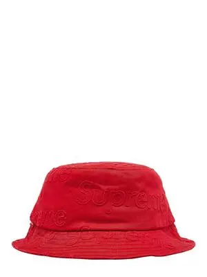 Supreme Lasered Twill Crusher - Red