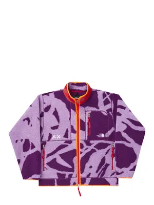 The North Face X Kaws Freeride Fleece Jacket - Purple