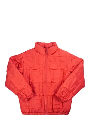 Supreme Bonded Logo Puffy Jacket - Red