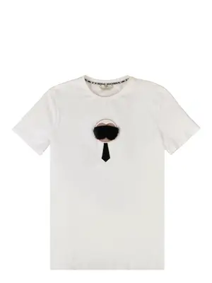 Fendi X Karl Lagerfield Karl Monster T-shirt - White