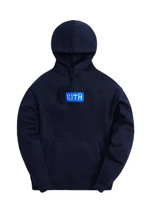 Kith Hebrew Script Hoodie 'nocturnal - Blue
