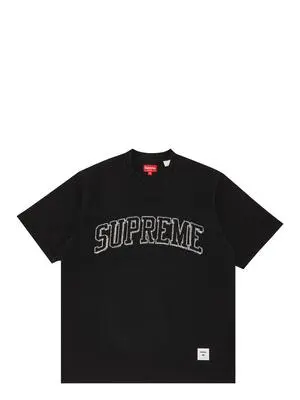 Supreme Sketch Embroidered Short-sleeve Top 'black' Black