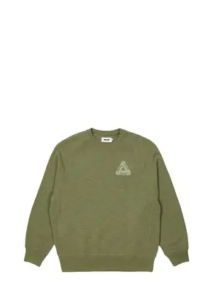 PALACE Tri-ferg Slub Crew 'olive - Green