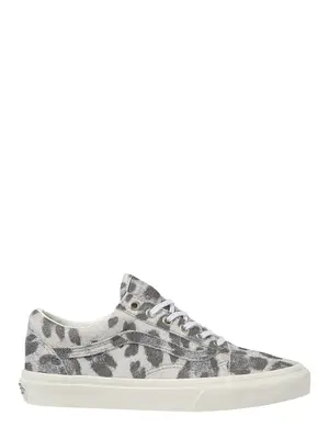 VANS Old Skool Hairy Suede Leopard Sneakers - Grey