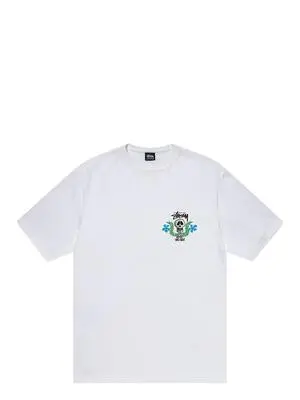 StÜssy Skull Crest Tee - White