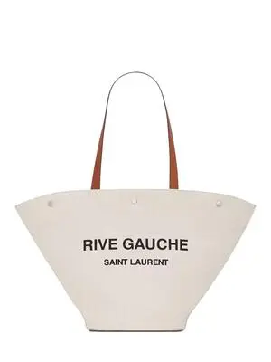 Saint Laurent Rive Gauche Tote Bag - Tan
