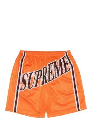 Supreme Slap Shot Baggy Mesh Shorts - Orange
