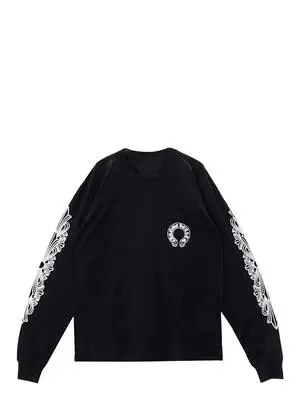 Chrome Hearts Horseshoe Long-sleeve T-shirt /white - Black