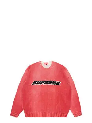 Supreme Logo Printed Crewneck Sweater - Pink
