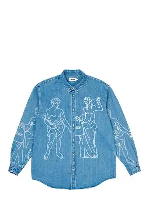 PALACE Londinium Shirt 'stone Wash - Blue