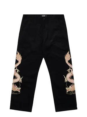 PALACE Double Dragon Tour Plain Pant - Black