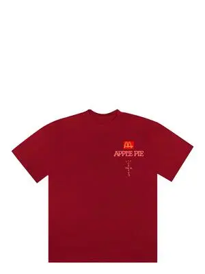 TRAVIS SCOTT X Mcdonald's Apple Pie T-shirt 'cardinal - Red