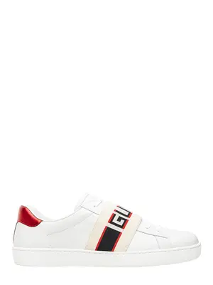 GUCCI Stripe Leather Sneaker