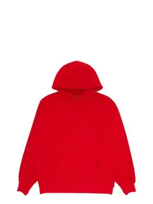 Supreme Satin Appliqué Hooded Sweatshirt - Red