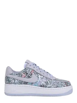 Nike Air Force 1 Upstep Low Sneakers - Silver