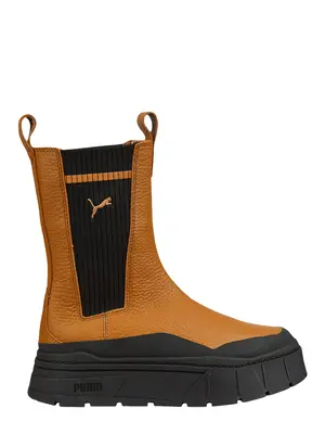 PUMA Mayze Stack Chelsea Boot - Brown