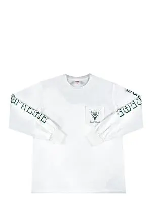 Supreme X South2 West8 Long-sleeve Pocket Tee - White