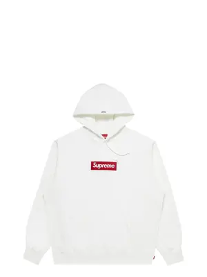 Supreme Box Logo Hooded Sweatshirt - White