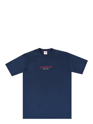 Supreme Classic Logo Tee 'navy - Blue