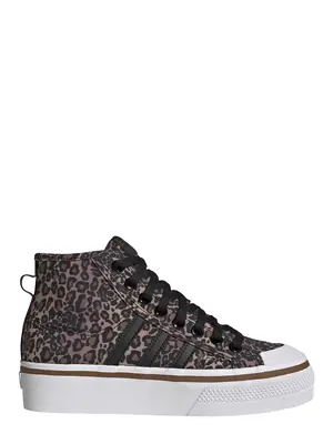 Adidas Nizza Platform Mid Top Sneakers - Black