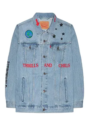 CACTUS JACK BY TRAVIS SCOTT Astroworld X Levi's Denim Jacket - Blue