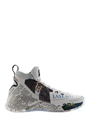 ANTA East Bay Times X Kt4 'newspaper' High Top Sneakers - White