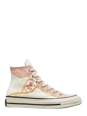 CONVERSE Chuck 70 High Metallic Floral - Cream