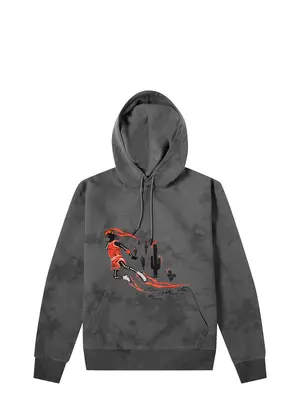CACTUS JACK BY TRAVIS SCOTT X Washed Suede Hoodie - Grey