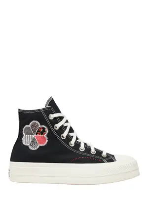 CONVERSE Chuck Taylor All Star Lift Platform High Crafted Patchwork - Black