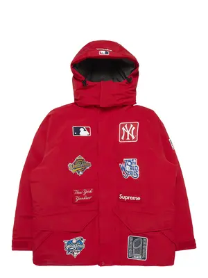 Supreme X New York Yankees Gore-tex 700-fill Down Jacket - Red
