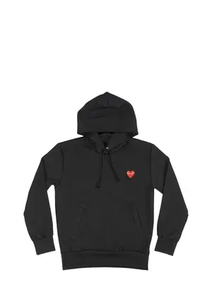 Play Comme Des Garcon Logo Hoodie - Black