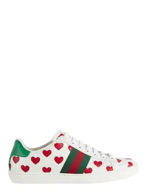 Gucci Ace 'hearts' Sneakers - White