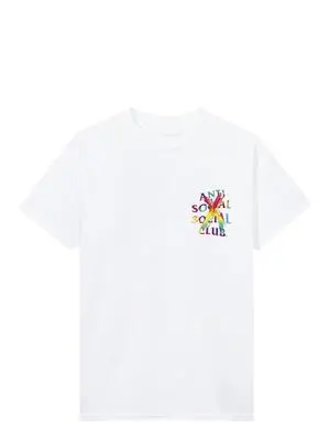 ANTI SOCIAL SOCIAL CLUB Cancelled Rainbow Tee - White