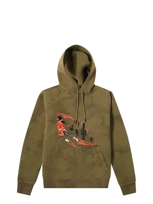 CACTUS JACK BY TRAVIS SCOTT X Washed Suede Hoodie - Green