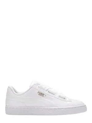 PUMA Basket Heart Patent Sneakers - White