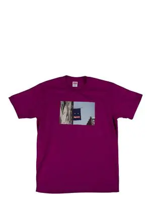 Supreme Banner T-shirt 'magenta - Purple