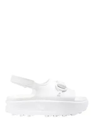 Gucci Horsebit Flatform Sandal - White