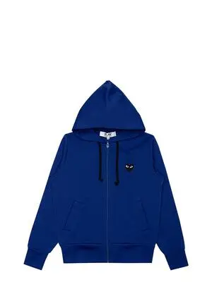 Play Comme Des Garcon Hooded Sweatshirt Blue