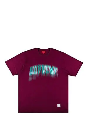 Supreme Blurred Arc Short-sleeve Top 'plum' Purple