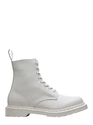 Dr. Martens 1460 Pascal Mono Virginia Ankle Boots - White