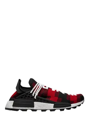 Adidas Bbc X Pharrell X Nmd Human Race Plaid - Red