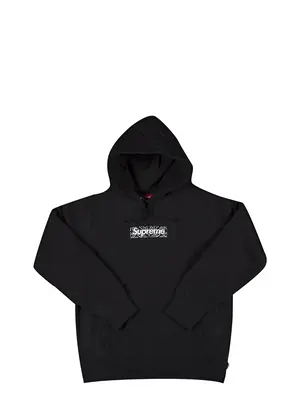 Supreme Bandana Box Logo Hooded Sweatshirt - Black
