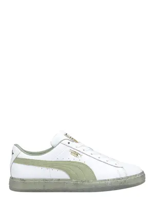 PUMA Basket In Bloom Desert Sage Sneakers - White