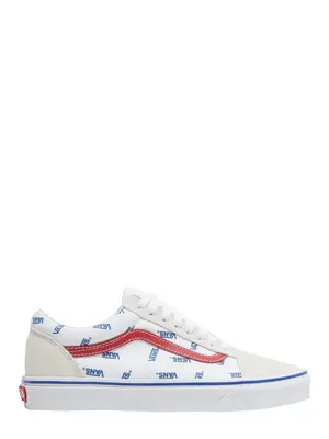 VANS Old Skool All Over Logo Sneakers - White