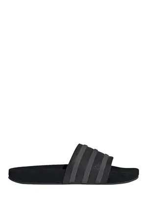 Adidas Adilette Snakeskin Slides - Black