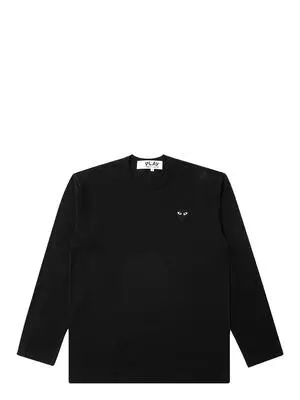 Play Comme Des Garcon Emblem Long-sleeve T-shirt - Black