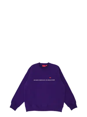 Supreme Shop Small Box Crewneck Los Angeles - Purple