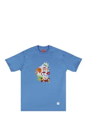 Supreme Clown Sequin Short-sleeve Top 'light Blue' Blue