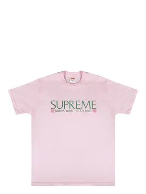 Supreme Nuova York Tee 'light Pink' Pink